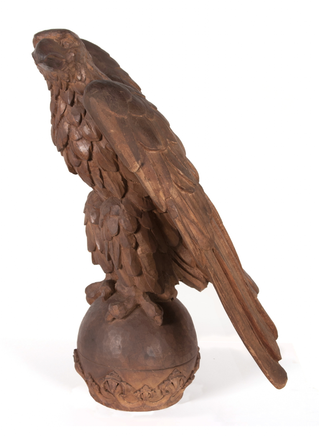 LATE 19TH CENTURY PILOT HOUSE EAGLE, FOUND IN WISCONSIN, FINISHED BY ...