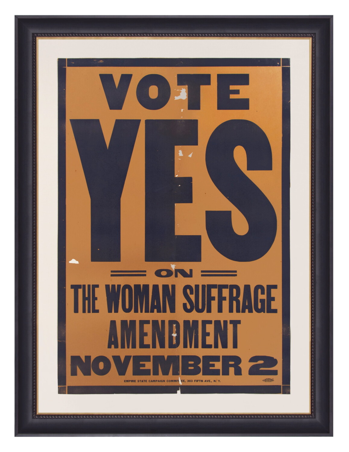 RARE & BOLDLY GRAPHIC AMERICAN SUFFRAGETTE POSTER, COMMISSIONED BY THE ...